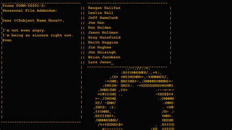 Still Alives Ascii Art Is Not Rendering Correctly Rportal