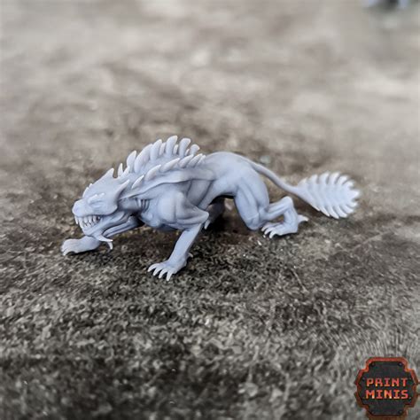 D Printable Neofelis X Bitter Nightshade Gang Pets By Print Minis