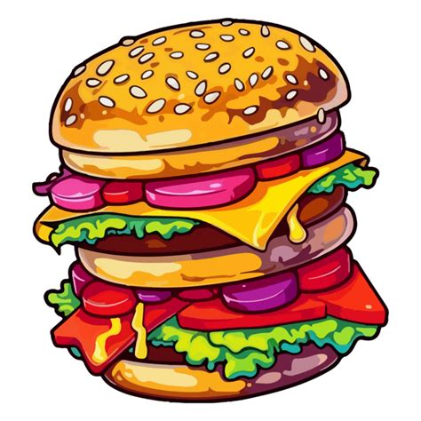 Burger Cartoon Pngs For Free Download
