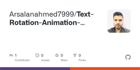 GitHub Arsalanahmed Text Rotation Animation With Html And CSS