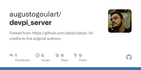 github augustogoulart devpi server forked from