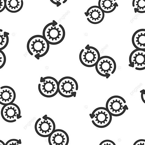 Devops Development Pattern On White Background With Business Concept Vector Programming