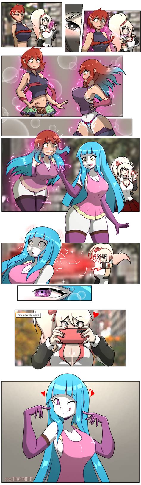 Rule 34 Ass Expansion Big Breasts Bimbo Bimbofication Blonde Hair Blue Hair Blush Brainwashing