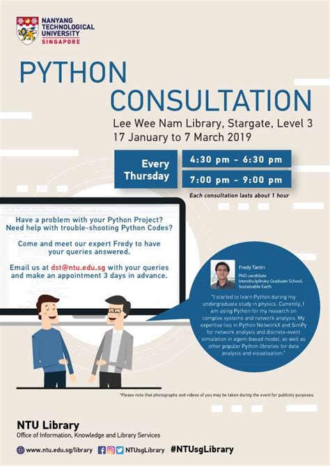 Ntu Library 👨🏻‍🏫python Consultation Have A Question 🙋