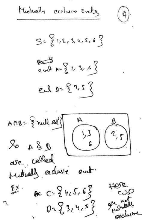 Probability Hand Written Notes In  Format