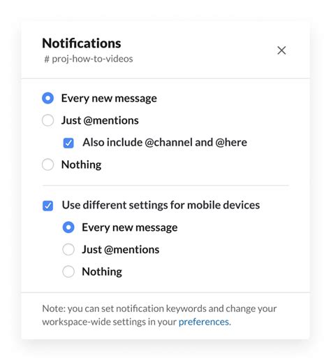 Customise Your Notifications In Slack Slack