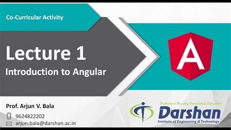 Angular Workshop Lecture 01 Introduction To Angular Youtube