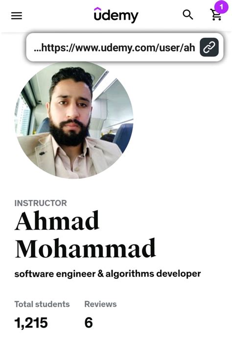 ahmad mutasem mohammad on linkedin udemy courses python javascript