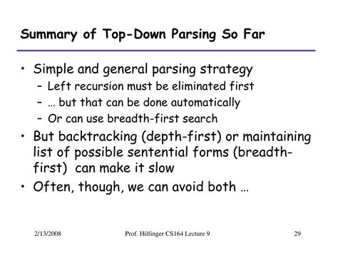 Ppt Ambiguity Precedence Associativity And Top Down Parsing Powerpoint Presentation Id 3819160
