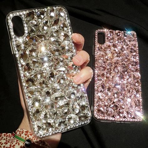 เคสโทรศัพท์มือถือ ประดับเพชร พลอยเทียม พร้อมกาว และหิน หรูหรา สําหรับ
