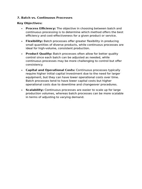 Batch Vs Continuous Processes Pdf