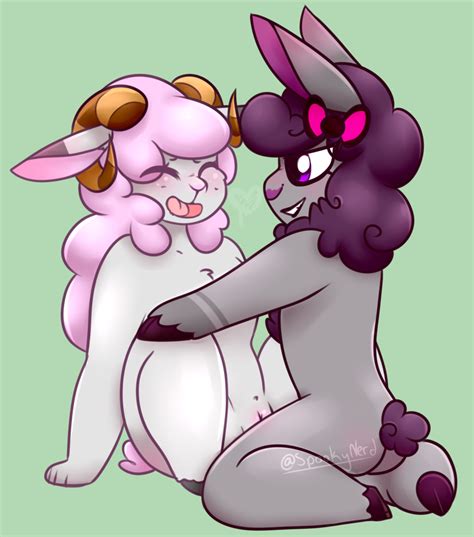 Rule 34 Ass Bow Caprine Closed Eyes Cute Duo Female Fluffy Horn Male Mammal Open Mouth Pussy