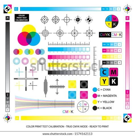 Color Mixing Scheme Color Print Test Stock Vector Royalty Free Shutterstock