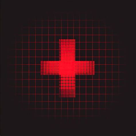 premium photo a pixelated red minus symbol on a grid background