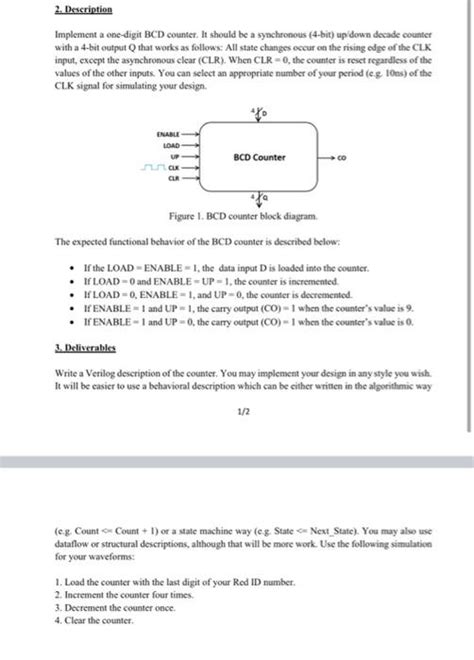 Solved Need Help Writing A Verilog Test Bench For This