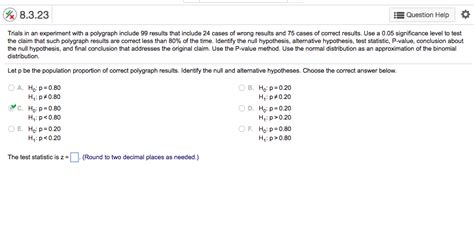 solved trials in an experiment with a polygraph include 99