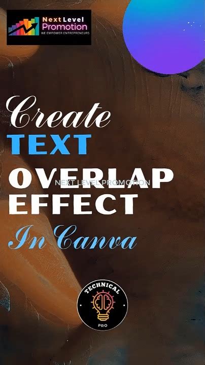 How To Create Text Overlap Effect In Canva Simple And Easy Way