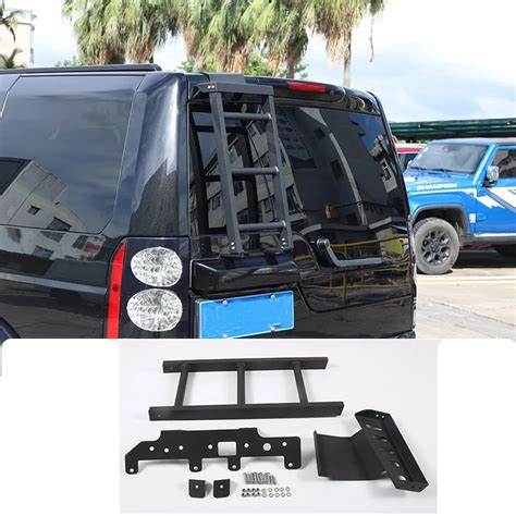 랜드로버 디스커버리 34 Lr3 Lr4 2004 2016 용 알루미늄 자동차 후방 문짝 등반 사다리 지붕 등반 사다리 자동차 액세서리