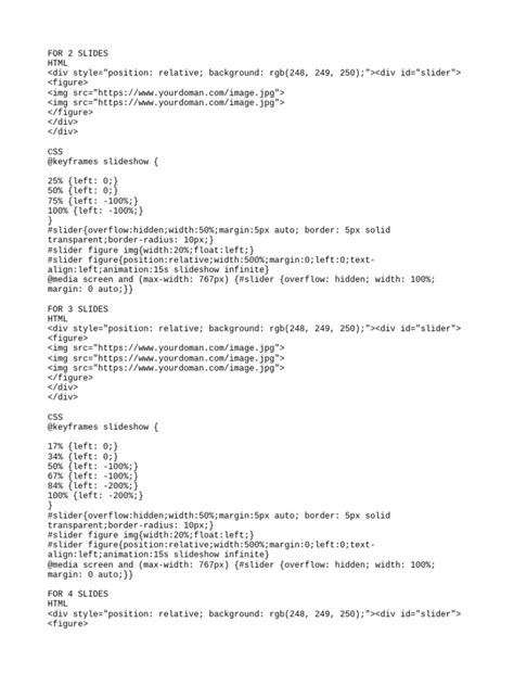 Css E Html Banners Rotativo 02 A 10 Pdf Techniques Crafts