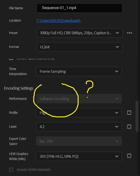 solved how to make hardware encoding detected when export adobe