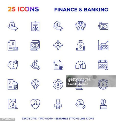 Editable Stroke Money Savings Photos And Premium High Res Pictures