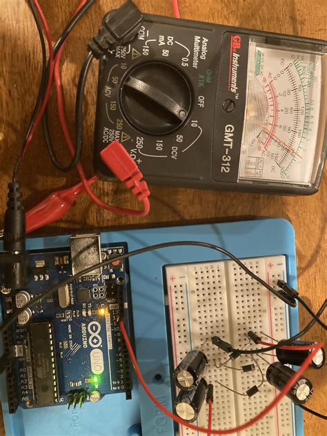 arduino powered cockcroft walton voltage multiplier converting 3 volts