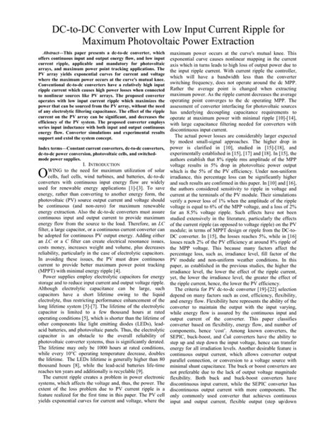 Dc To Dc Converter With Low Input Current Ripple