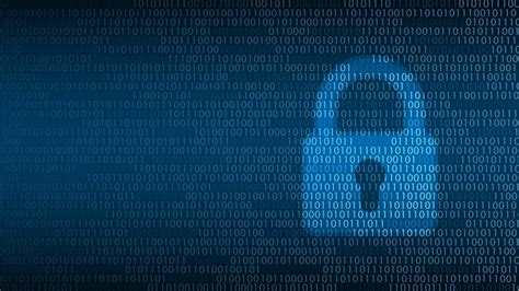 Cyber Technology Security Lock On Digital Screen Network Protection