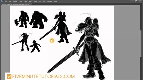 Character Design Tutorial Silhouette Positive And Negative Shapes
