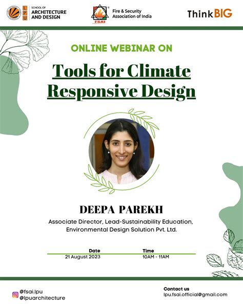 Jasmeet Singh On Linkedin Webinaralert Climateresponsivedesign Architecturalinnovation