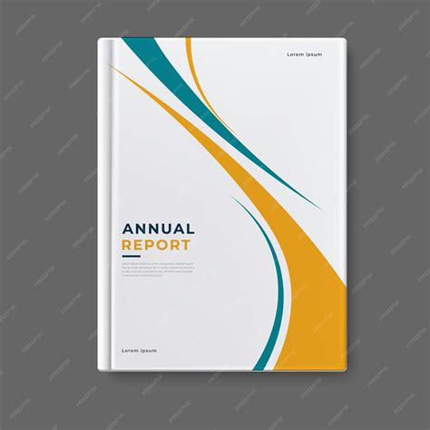 Diseño De La Portada De La Plantilla Del Informe Anual Vector Premium