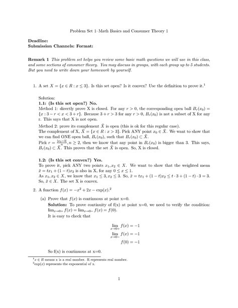 Prob1sol Problemset 1 Solution Problem Set 1math Basics And