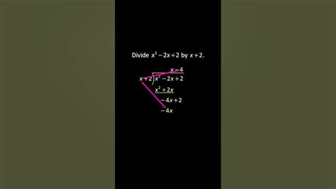 💯 Dividing Quadratic Polynomials By Linear Divisors Using Long Division Youtube