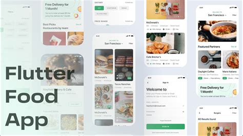 Flutter Food Delivery App UI Kit - YouTube