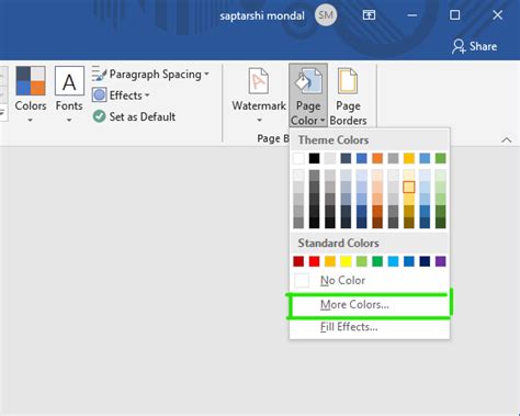 How To Change Page Color In MS Word GeeksforGeeks