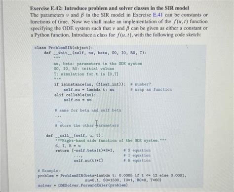 Solved Exercise E42 Introduce Problem And Solver Classes