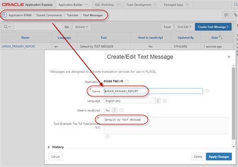 APEX 5 Saved Interactive Reports Primary Report Name Change W P