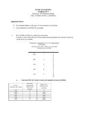 Docx ECON Fall Problem Set Instructor Prof Wenwen Zhang Due Pm On Dec
