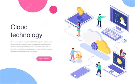 Premium Vector Modern Flat Design Isometric Concept Of Cloud Technology