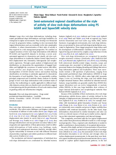 Pdf Semi Automated Regional Classification Of The Style Of Activity