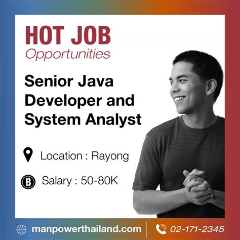 Hot Job Senior Java Developer Manpowergroup Thailand