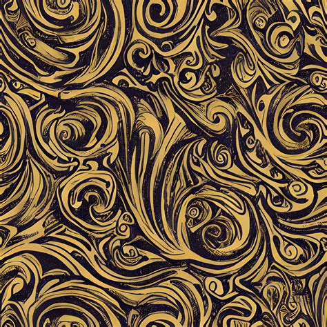 Vintage Swirls Pattern Hyper Realistic Intricate Detail · Creative Fabrica