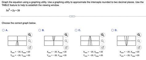Solved Graph The Equation Using A Graphing Utility Use A