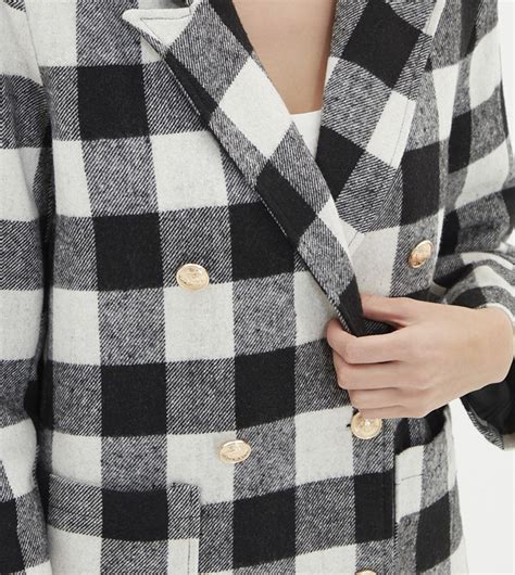 Buy Trendyol Check Pattern Jacket In Black 6thstreet Bahrain