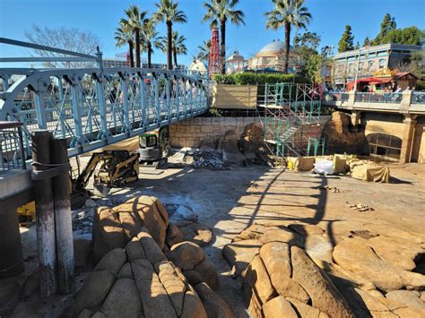 Construction Begins In Drained Pacific Wharf Lagoon At Disney