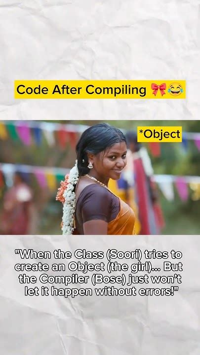 Code After Compiling 🎀 ️‍🔥 Funny Javamemes Codingmemes Javaforbeginnersintamil Youtube