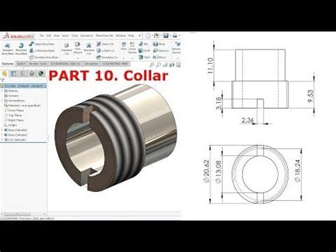 Solidworks Tutorial Design Of Bench Vice Part Collar Artofit