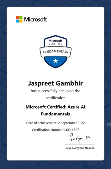 Jas Gambhir On Linkedin Ai900 Azurecertification Aifuture Microsoftazure Aiengineer