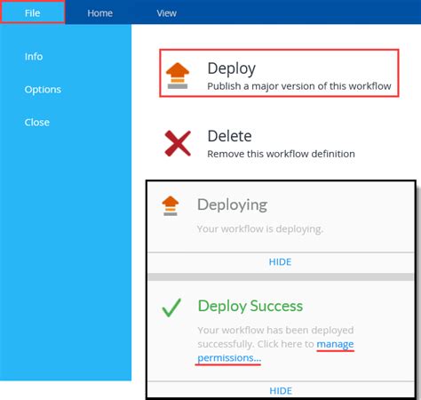 19 deploy the expense claim workflow and assign workflow rights