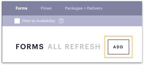 Build A Form Refresh Documentation